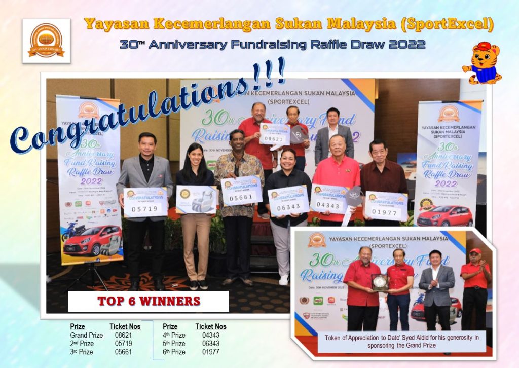 30th Anniversary Fund Raising Raffle Draw 2022 – Yayasan Kecermelangan ...