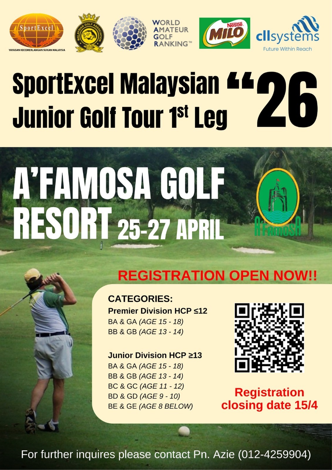 Malaysian Junior Golf Tour – Jr & Premier – Yayasan Kecermelangan Sukan ...